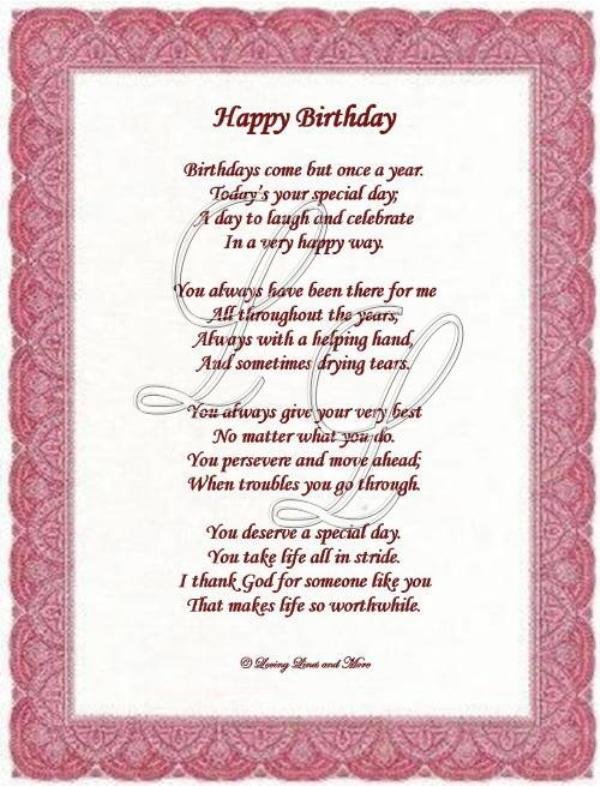 30 Beautiful Birthday Poem