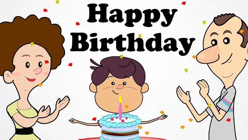32 Cartoons Birthday Greetings