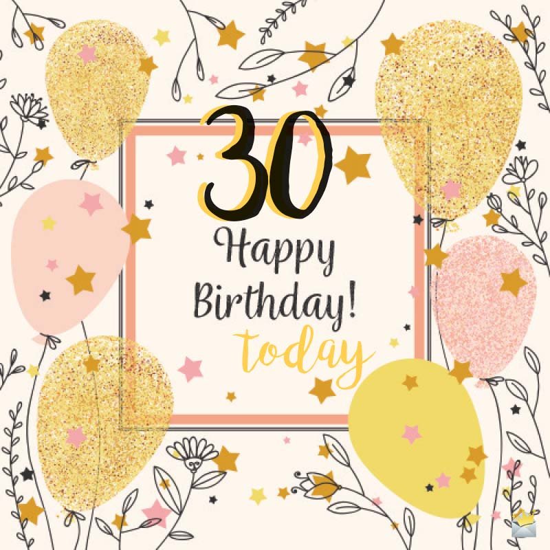 50+ Cute 30th Birthday Wishes